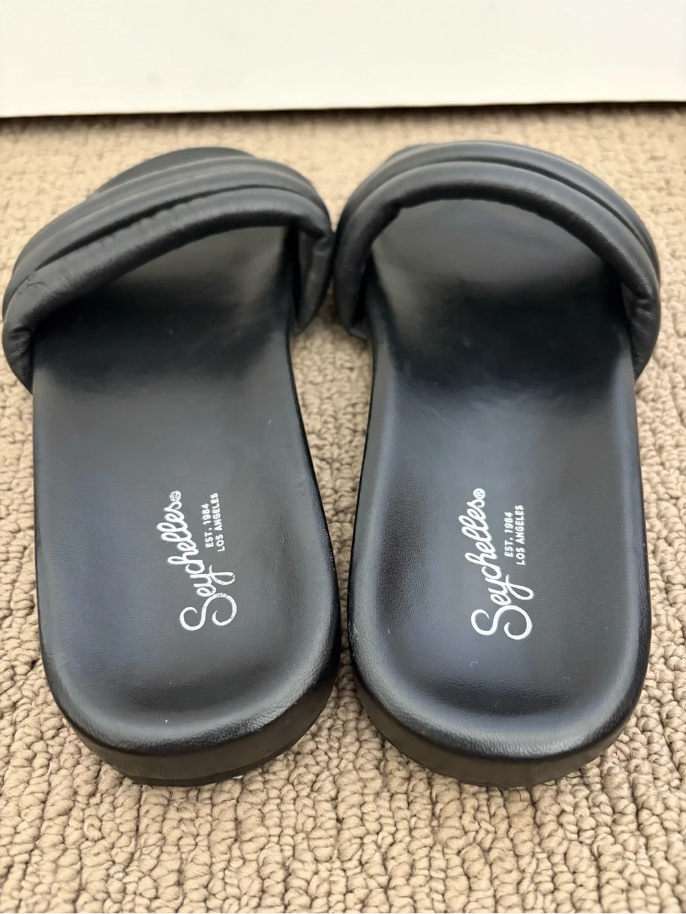 Seychelles | Shoes | Seychelles Low Key Puffed Upper Slide Sandals In ...